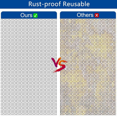 Wire Mesh Sheet 4 Pcs, Never Rust 304 Stainless Steel Fine Metal Rodent ...