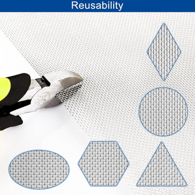 Wire Mesh Sheet 4 Pcs, Never Rust 304 Stainless Steel Fine Metal Rodent ...