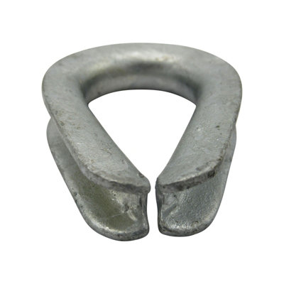 Wire Rope Thimbles 1/2" US Fed x10 (12MM FF-T276B Type 3 Galvanised)