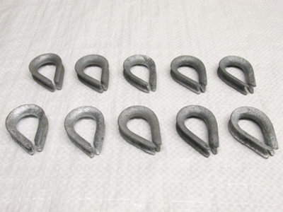 Wire Rope Thimbles Galvanised Heavy Duty X10 12MM (Lifting Galv 1/2 Inch)