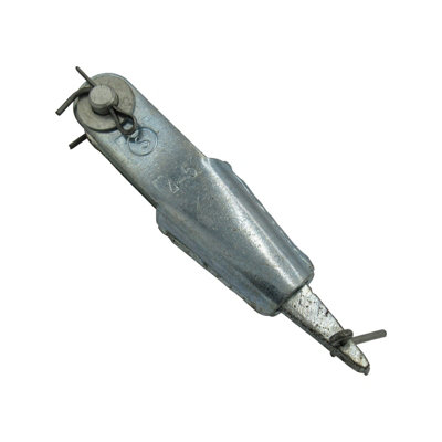 Wire Rope Wedge Socket & Pin 4MM-5MM (Terminator Jaw Zinc Plated)
