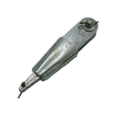 WIRE ROPE WEDGE SOCKET & PIN 6MM-8MM (TERMINATOR JAW ZINC PLATED)