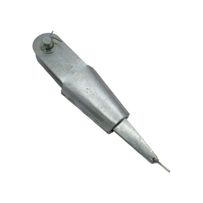 Wire Rope Wedge Socket & Pin 9MM-11MM (Terminator Jaw Zinc Plated)