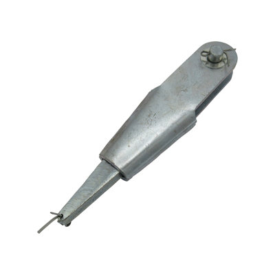 Wire Rope Wedge Socket & Pin 9MM-11MM (Terminator Jaw Zinc Plated)