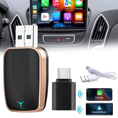 Wireless Carplay & Android Auto USB Adapter for Wired Systems - Plug & Play