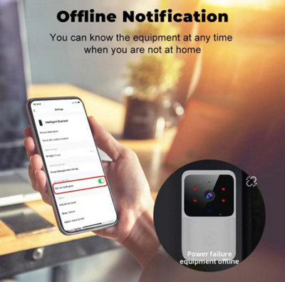 Wireless Doorbell with Camera 150 m Electronic Doorbell Kit with Plug ...
