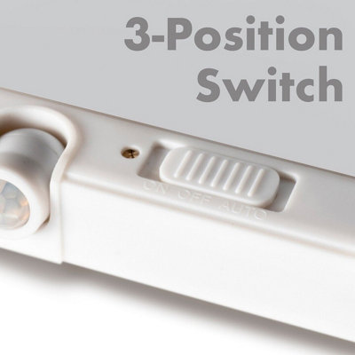 Wireless Motion Sensor LED Strip Light - Battery Powered Wall Mountable ...