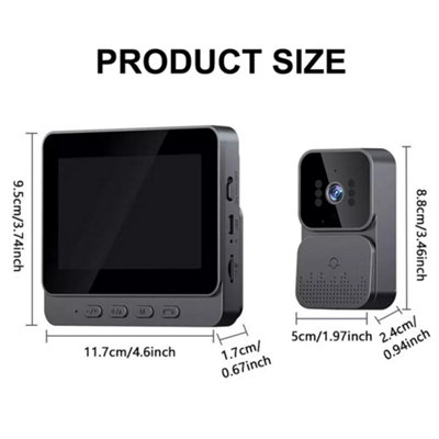 Wireless WiFi Video Doorbell Smart Phone Camera Door Bell Ring Intercom ...