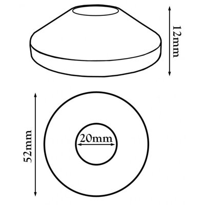 Wirquin 2 x 20mm Pipe Cover Collar White PVC Plastic Radiator Pipe Hole ...