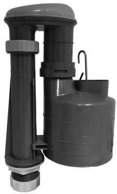 Wirquin Metro Rapid 3 Part Round Lever Flush Syphon 7.5 inch, Grey ...