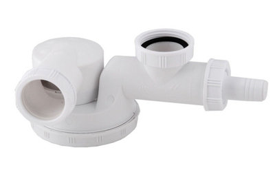 Wirquin Single Space Saving Kitchen Sink Drain Waste Trap 1 1/2" x 40mm ...
