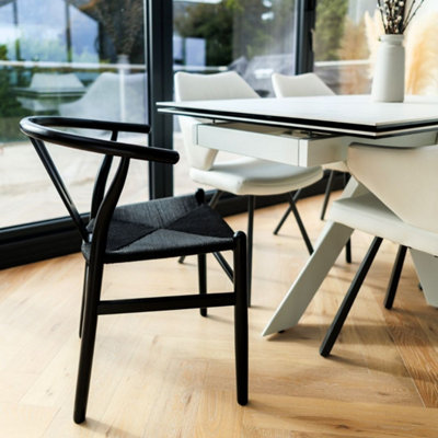 Hans wishbone dining chair store