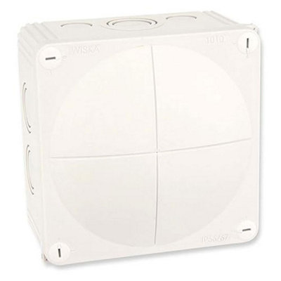 WISKA 607/5 4 X 4 X 2 PVC ENCLOSURE WHITE - 61778 (110x110x66mm)