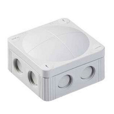 WISKA ADAPTABLE JUNCTION BOX ENCLOSURE WHITE 407/5 95MM X 95MM X 60MM IP66