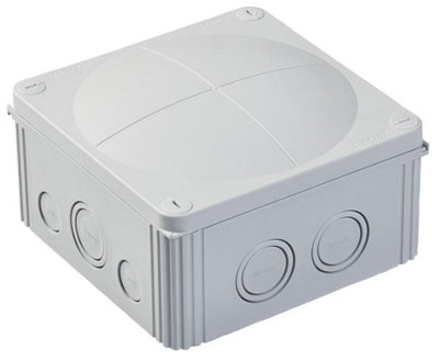 WISKA - Combi 1010 Light Grey Junction Box Enclosure | DIY at B&Q