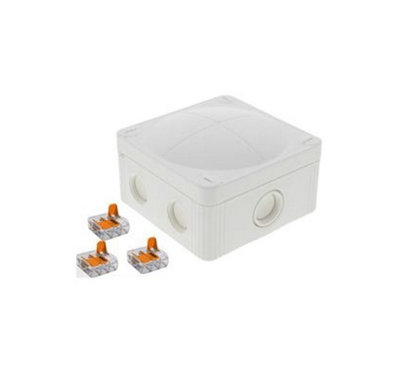Wiska COMBI 407BK/3-221-413 PVC Adaptable Box White IP66