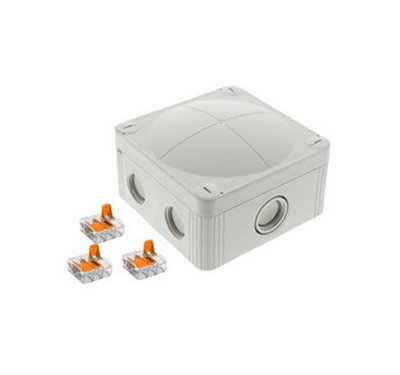 Wiska COMBI 407LG/3-221-413 PVC Adaptable Box Grey IP66