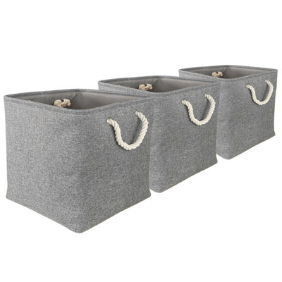 Wistows Pack of 3 Fabric Storage Cubes