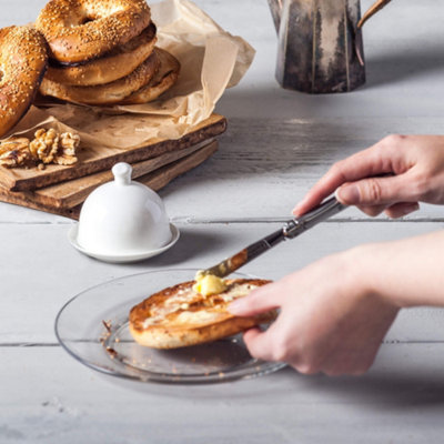 WM bartleet & Sons Porcelain Butter Pat with Lid, 9cm | DIY at B&Q