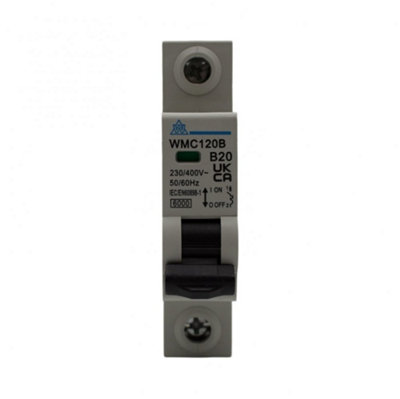 WMC120B 20A Type B Miniature Circuit Breaker (MCB)