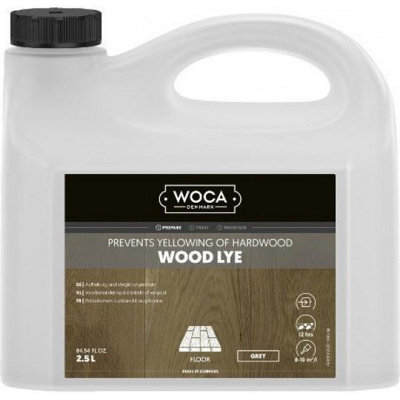 WOCA Wood Lye 2.5L - Grey for wood floors | DIY at B&Q