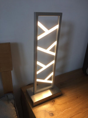 Wofi Fox Nickel Matt LED Table Lamp An Innovative Design Where The ...