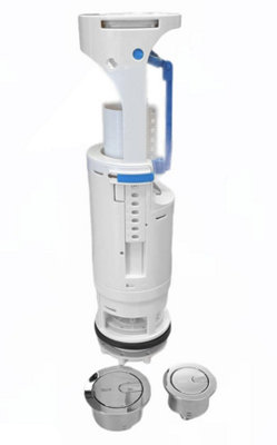 WOKG6 (A822505500) Roca Universal Dual Flush Valve with 2 Push Buttons