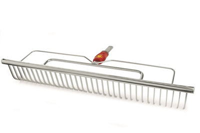 WOLF-Garten Multi-Change Longspan Rake Lawn Care Tool Head - Red