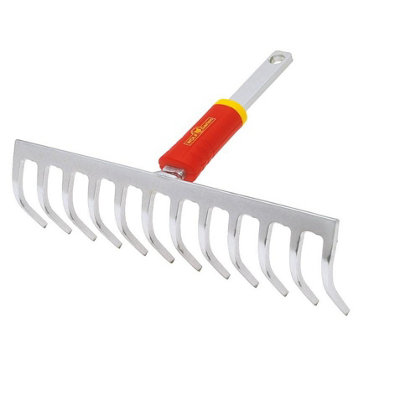 WOLF-Garten Multi-Change Soil Rake Silver/Red (One Size)