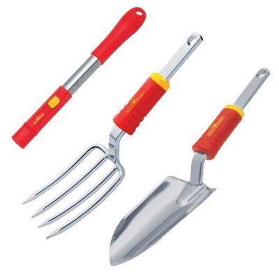 Wolf Garten Small Handle ZM04 & LUGM Hand Fork & LUSM Trowel Multi ...