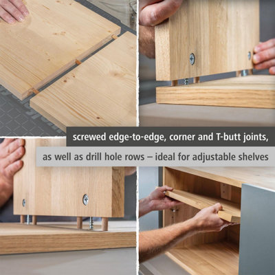 Wolfcraft Furniture Cam Lock Kit with Drilling Template for Cabinets ...