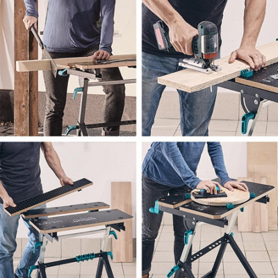 Wolfcraft Master 650 ERGO Height-adjustable Clamping and Working Table