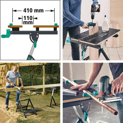 Wolfcraft Master 650 ERGO Height-adjustable Clamping and Working Table