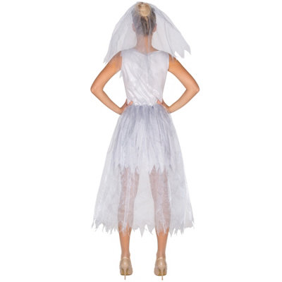 Womens Skeleton Bride Costume 300060 - white L