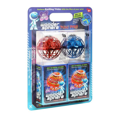 Wonder Sphere Mini Pro Magic Hover Ball 2 Pack Flying LED Boomerang ...