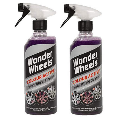 Wonder Wheels Colour Active - 600mL x2 Treatment Super Wheel Cleaner 1. ...