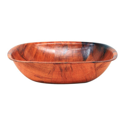 Wood Bowl 20cm Woven Pattern Snacks Salad Soup Ramen Rice Serving ...