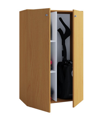 Wood broom cabinet cleaning cabinet Lona L