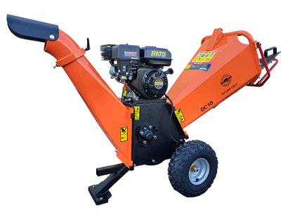 Wood Chipper Outland Tools DC10 Petrol 212cc 10cm Capacity Big Drum