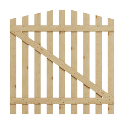Wood Colour 120x120cm Outdoor Wooden Garden Gate Spruce Wood Fence Door ...