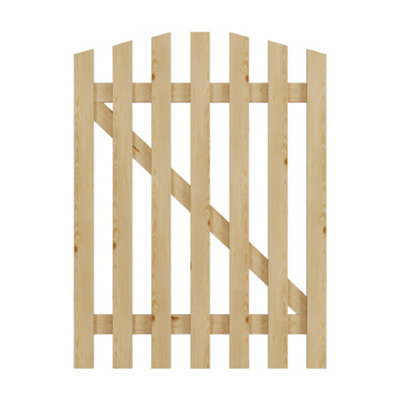 Wood Colour 90x120cm Outdoor Wooden Garden Gate Spruce Wood Fence Door ...