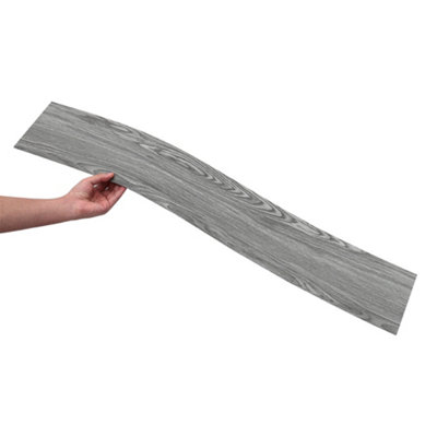 Wood Effect Flooring Planks Self Adhesive Vinyl Floor Tiles 5m² 36 pcs/pack