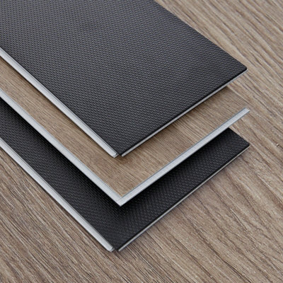 Wood effect Textured Click vinyl Click flooring with 2mm Underlay in ...