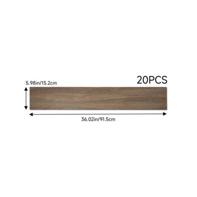 Wood effect Textured Click vinyl Click flooring with 2mm Underlay in ...