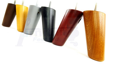 Wood Furniture Feet 120mm High White Replacement Furniture Legs Set Of ...