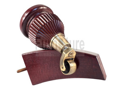 Wood Furniture Replacement Legs 6 Inches with Antique Brass Castors and ...
