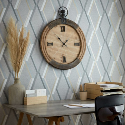 Wood Pocket Watch Country Kitchen Wall Clock