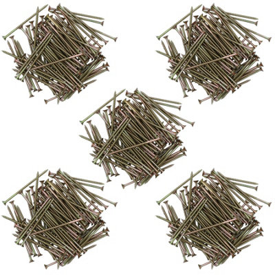 Wood Screws Multi Purpose Countersunk Fasteners 5.0 x 100mm PZ2 Screw 500pc