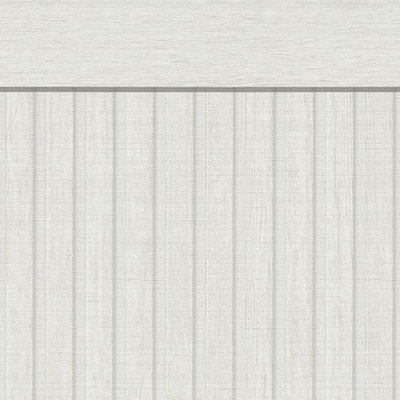Wood Slats Dado Panel Wallpaper White AS Creation 397443