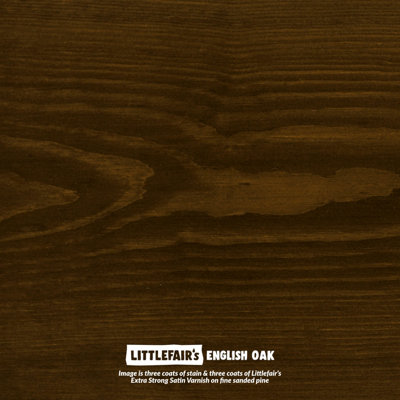 Wood Stain Water-based - English Oak - 1 LTR - Littlefair's